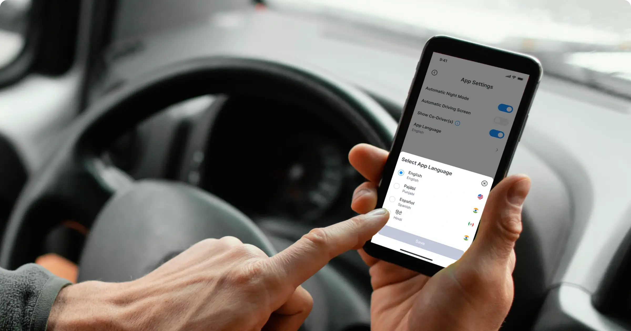 ELD and Fleet Management App in Punjabi & Spanish